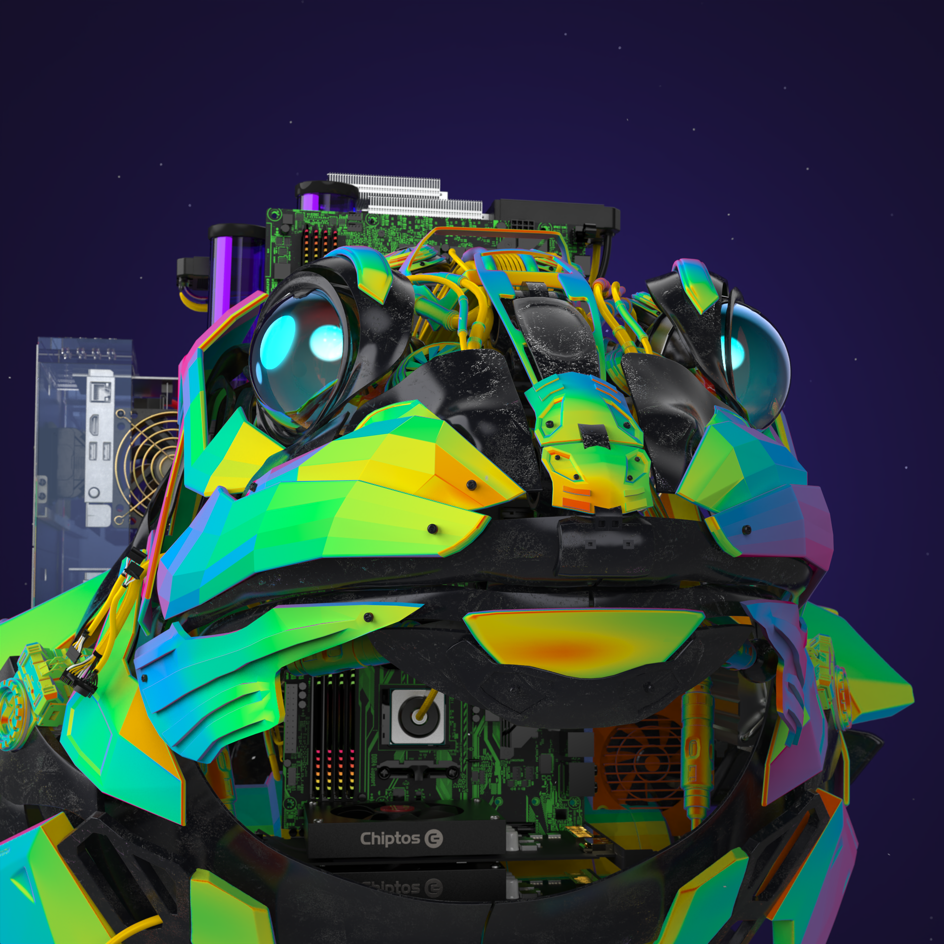 Chiptos X Frog Robot Toad Aesthetic Robot PFP Robot Profile Picture ...
