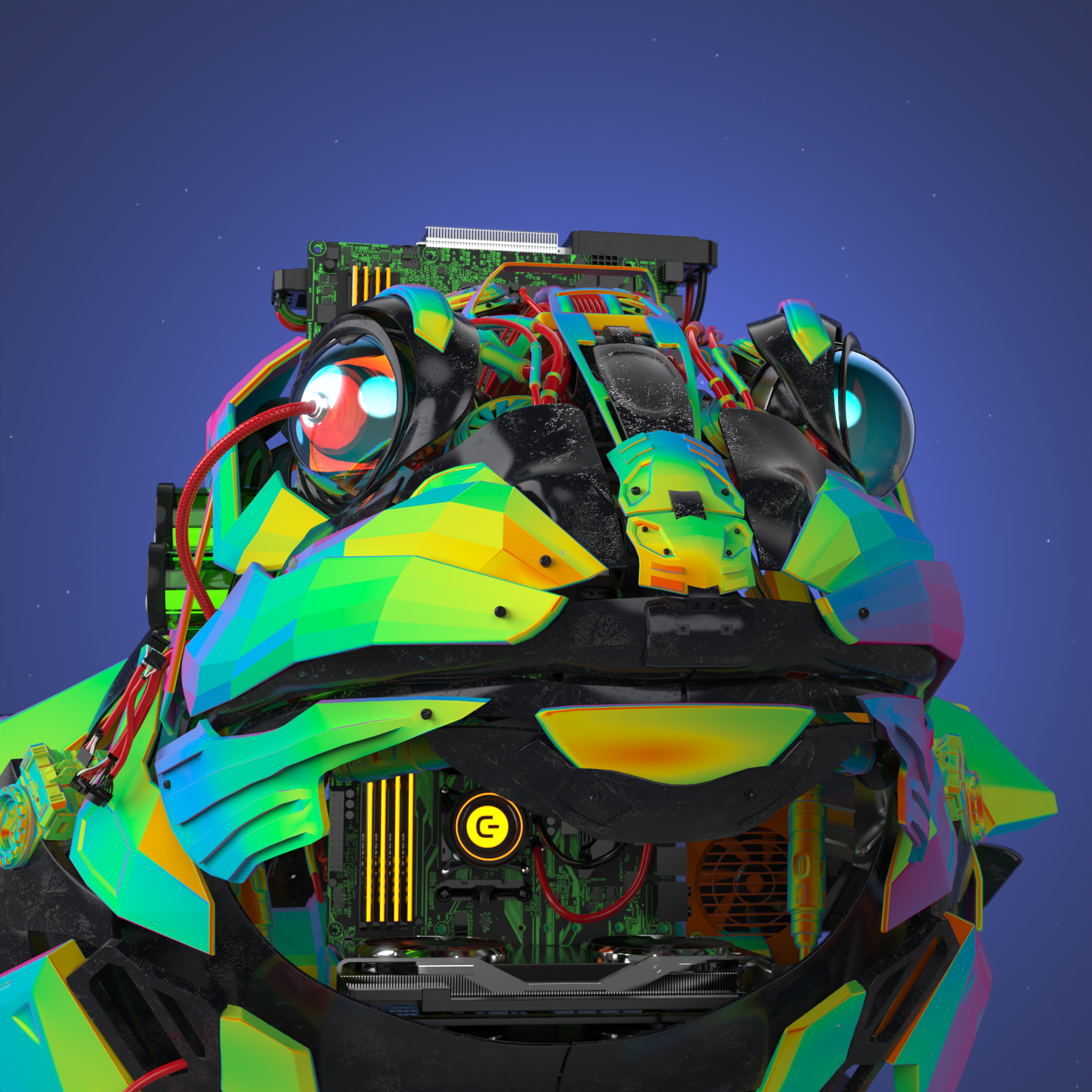 Chiptos X Frog Robot Toad Aesthetic Robot PFP Robot Profile Picture ...