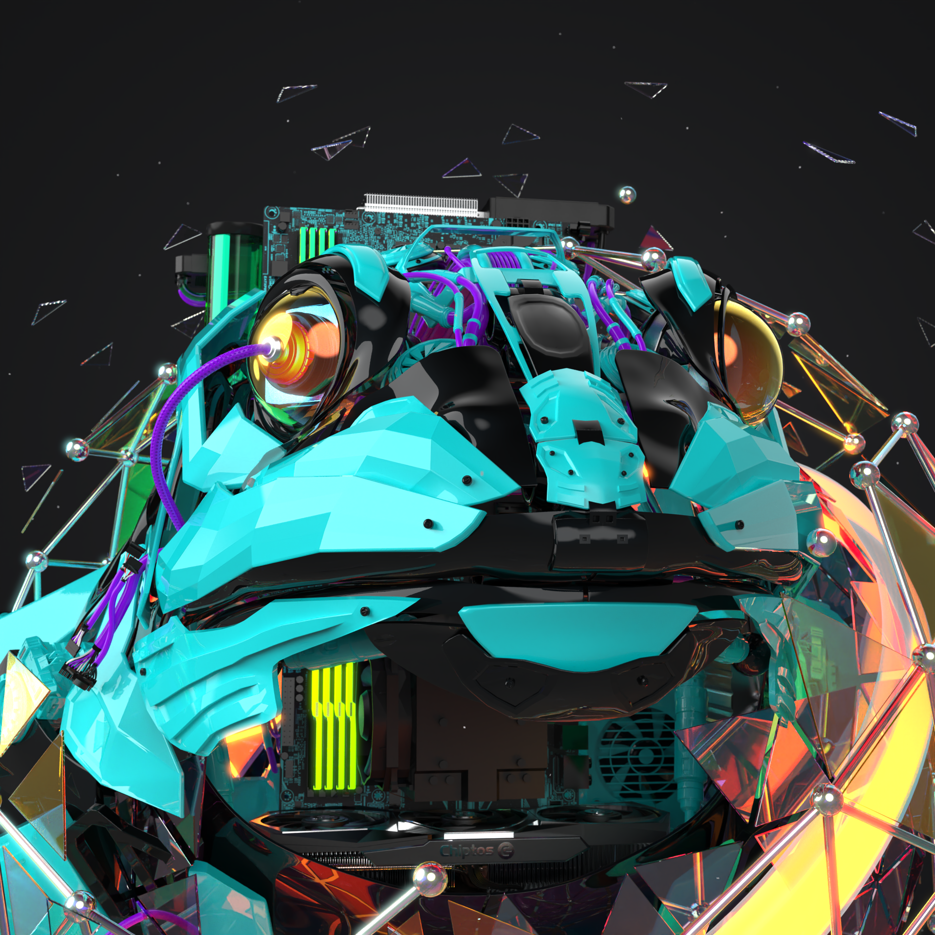 Chiptos X Frog Robot Toad Aesthetic Robot PFP Robot Profile Picture ...