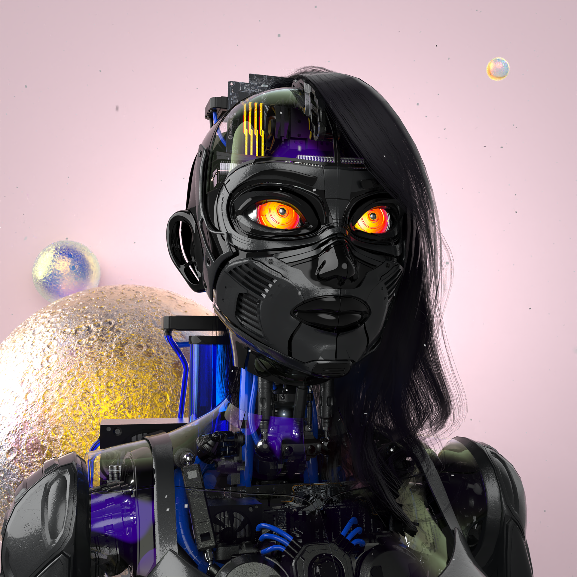 Chiptos X Mirai Robot Girl Woman Aesthetic Robot PFP Robot Profile ...