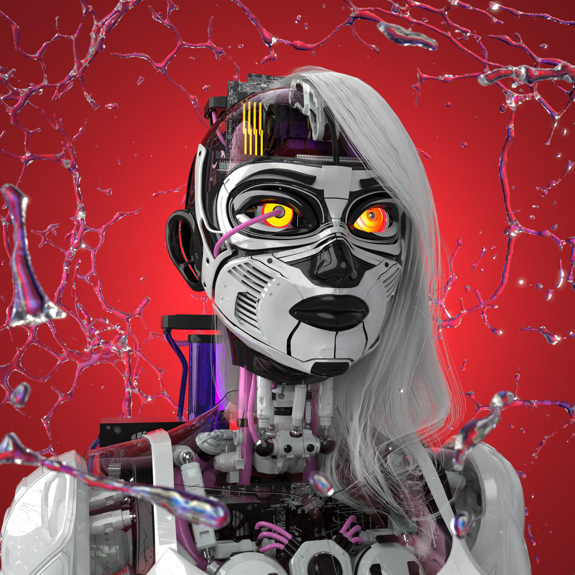 Chiptos X Mirai Robot Girl Woman Aesthetic Robot PFP Robot Profile ...