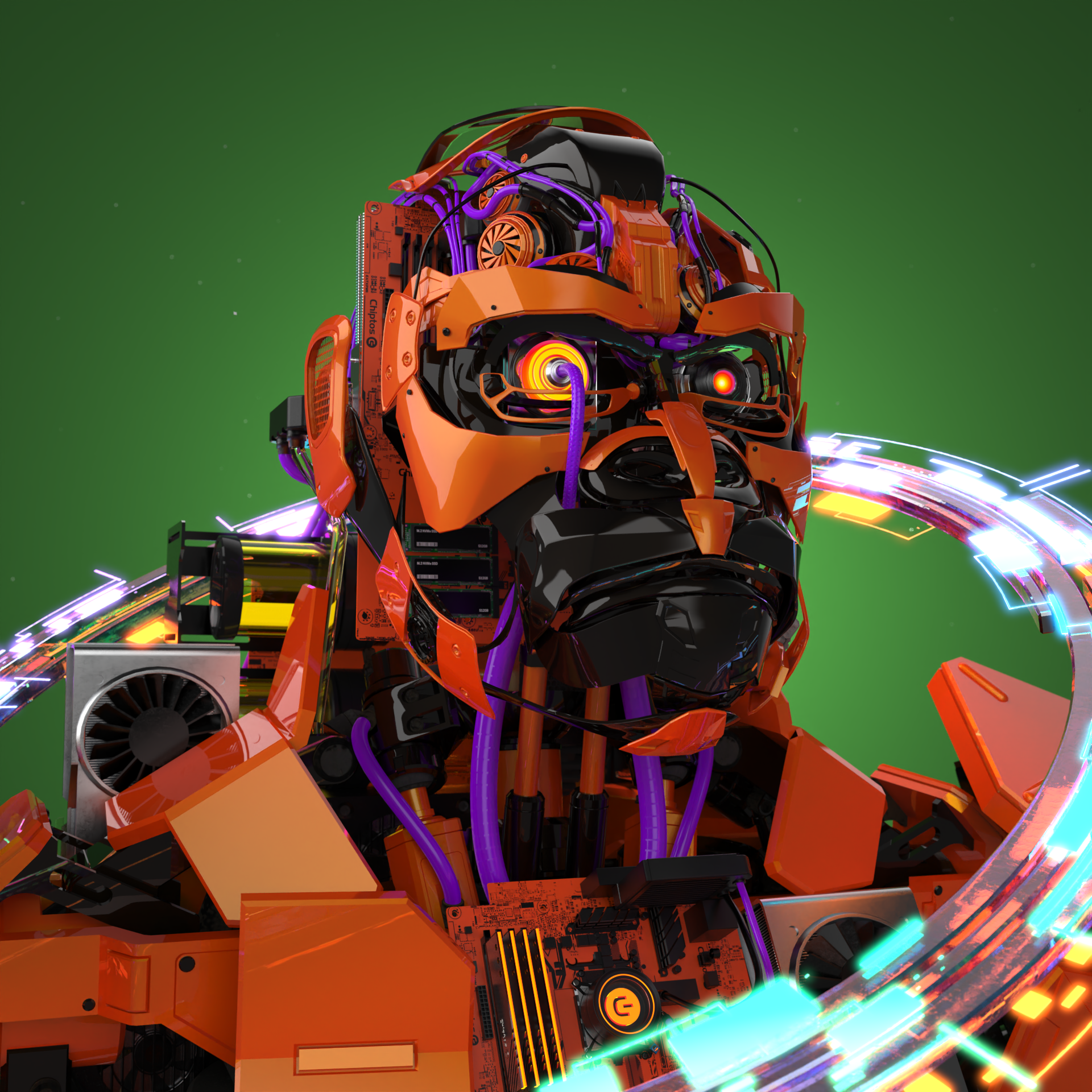 Chiptos X Kong Robot Gorilla Aesthetic Robot PFP Robot Profile Picture ...