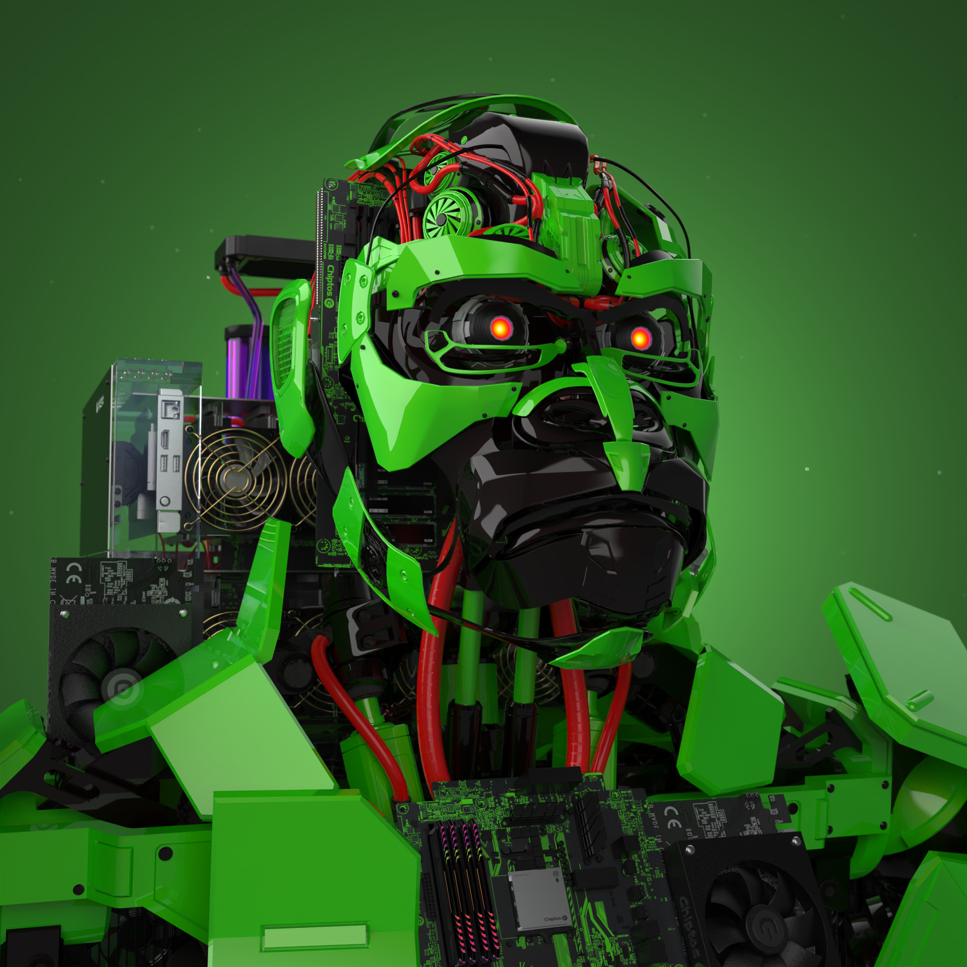 Chiptos X Kong Robot Gorilla Aesthetic Robot PFP Robot Profile Picture ...