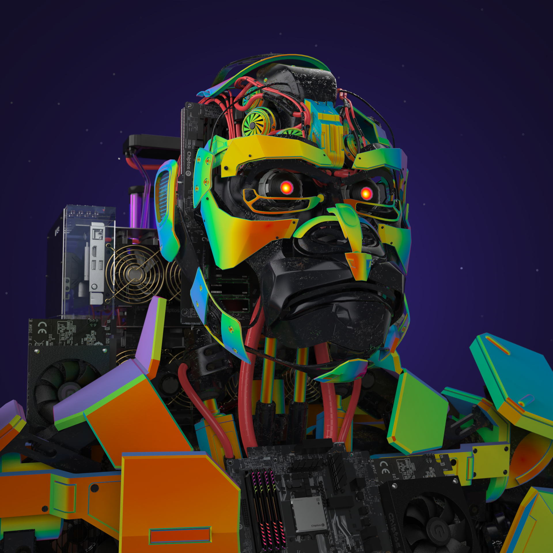 Chiptos X Kong Robot Gorilla Aesthetic Robot PFP Robot Profile Picture ...