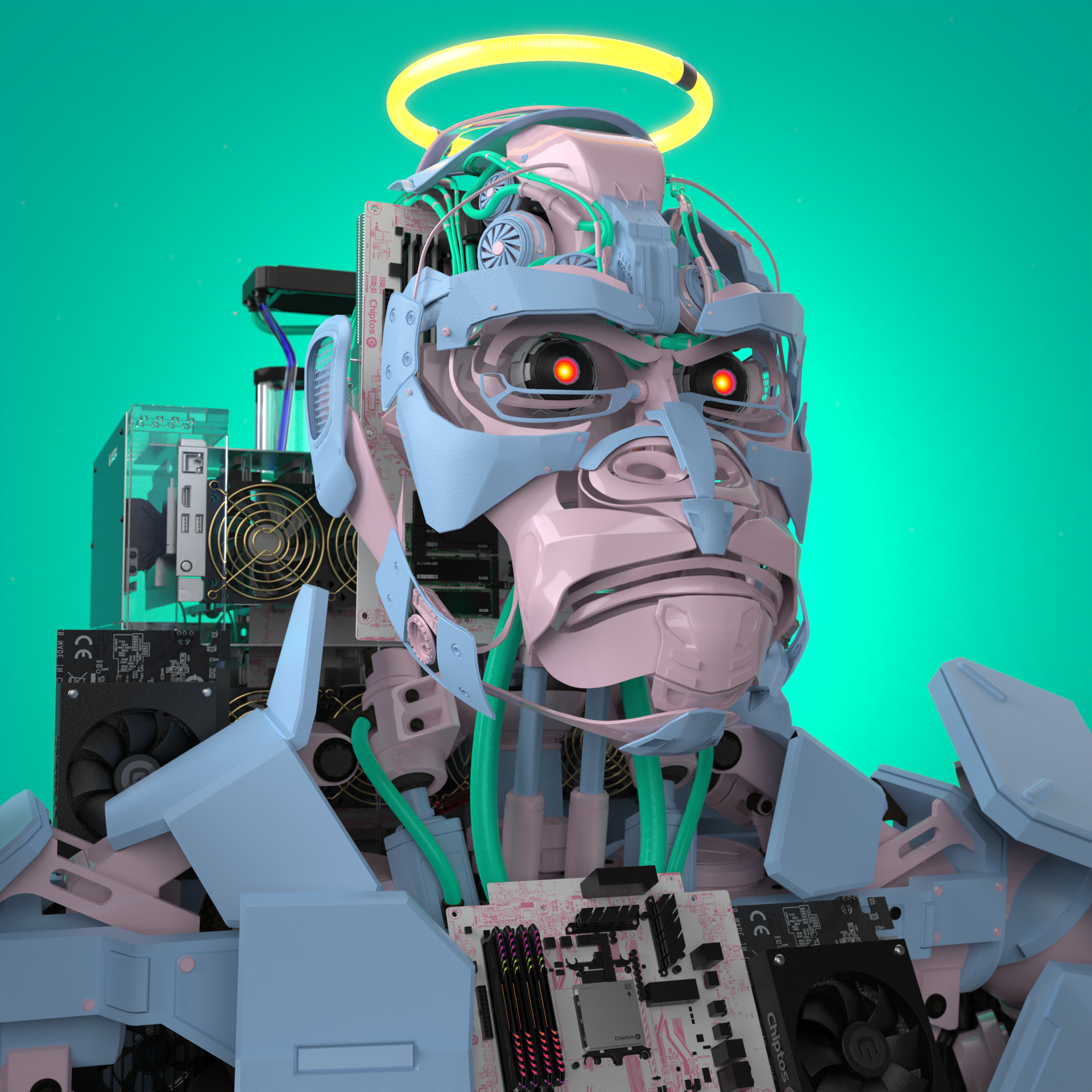 Chiptos X Kong Robot Gorilla Aesthetic Robot PFP Robot Profile Picture ...