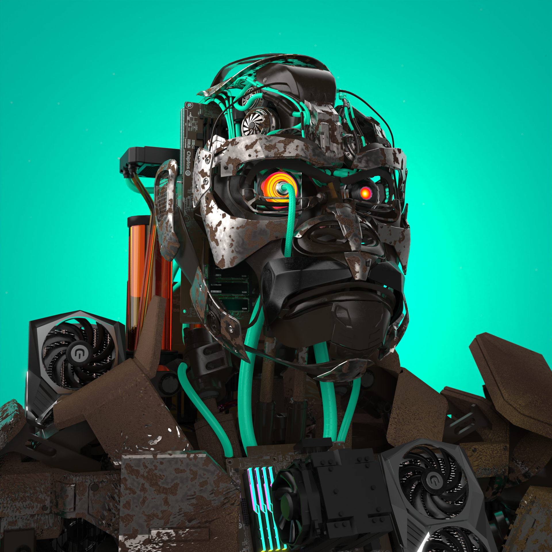 Chiptos X Kong Robot Gorilla Aesthetic Robot PFP Robot Profile Picture ...