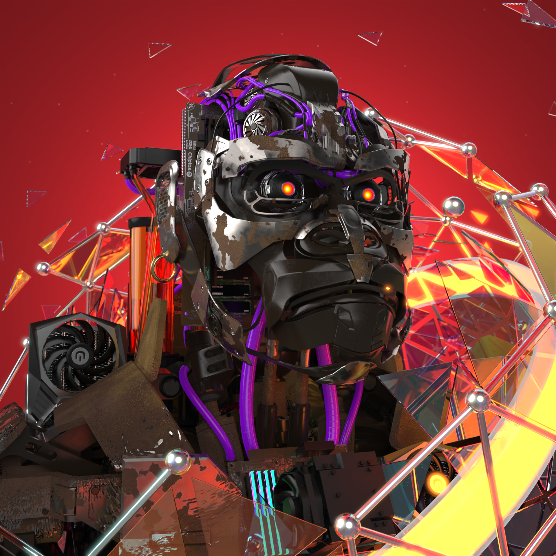 Chiptos X Kong Robot Gorilla Aesthetic Robot PFP Robot Profile Picture ...