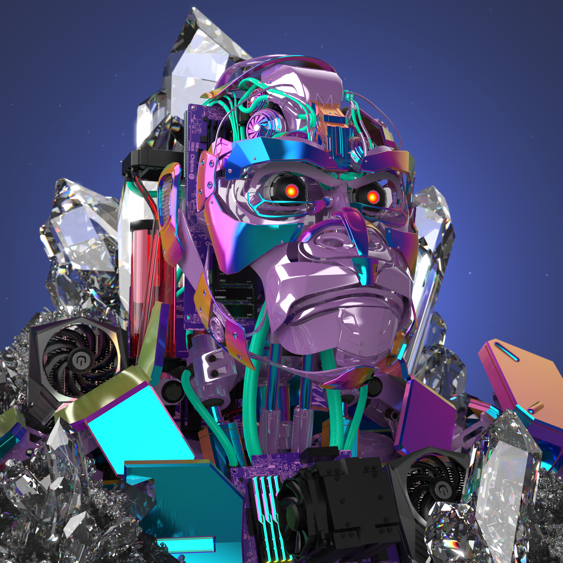 Chiptos X Kong Robot Gorilla Aesthetic Robot PFP Robot Profile Picture ...