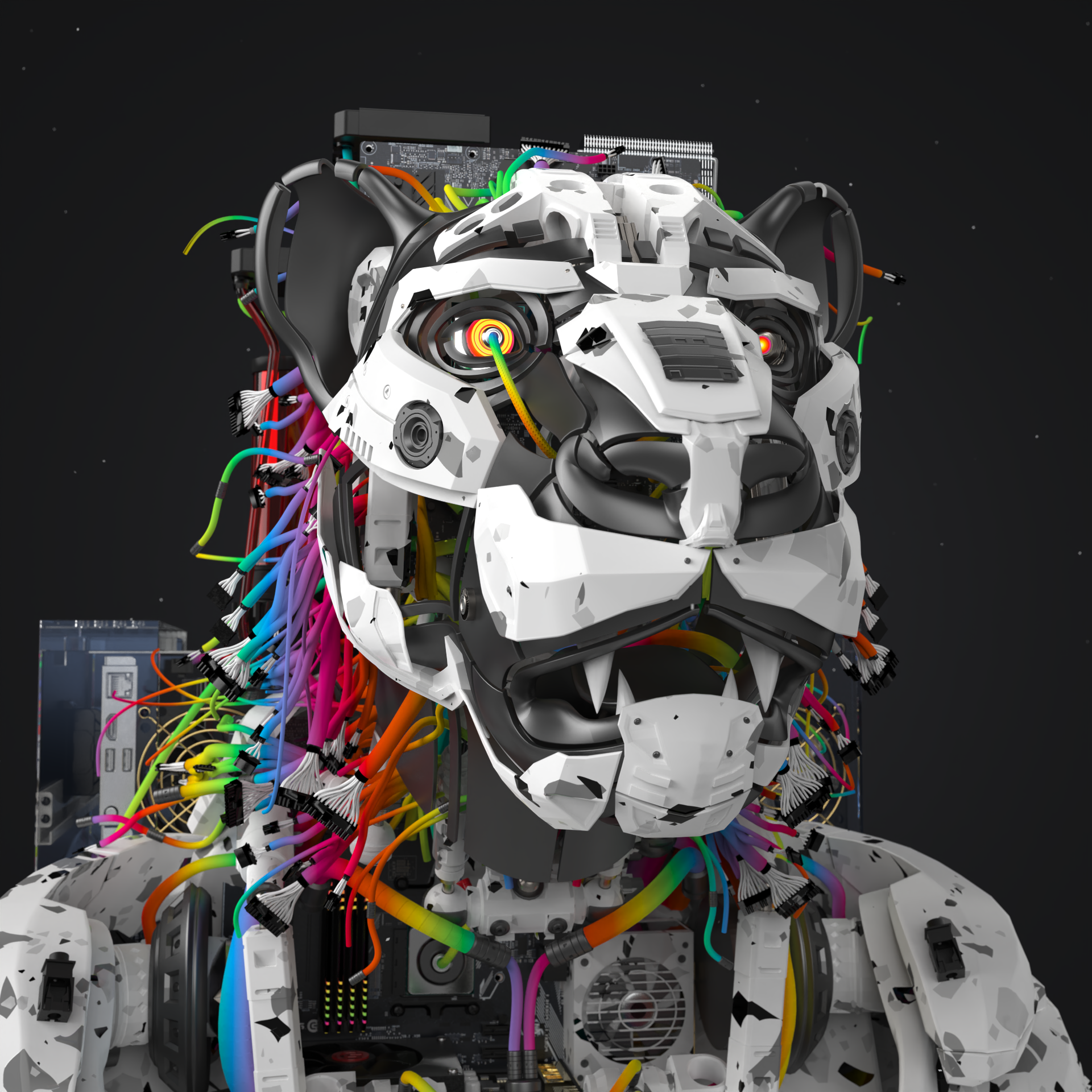 Chiptos X Lion Robot Animal Aesthetic Robot PFP Robot Profile Picture ...