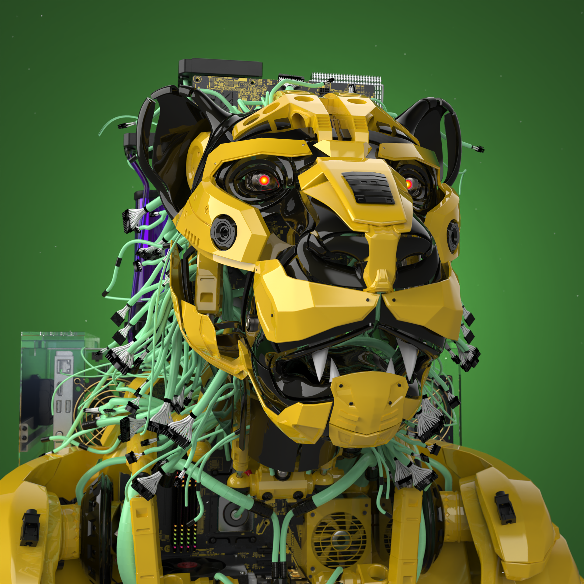 Chiptos X Lion Robot Animal Aesthetic Robot PFP Robot Profile Picture ...