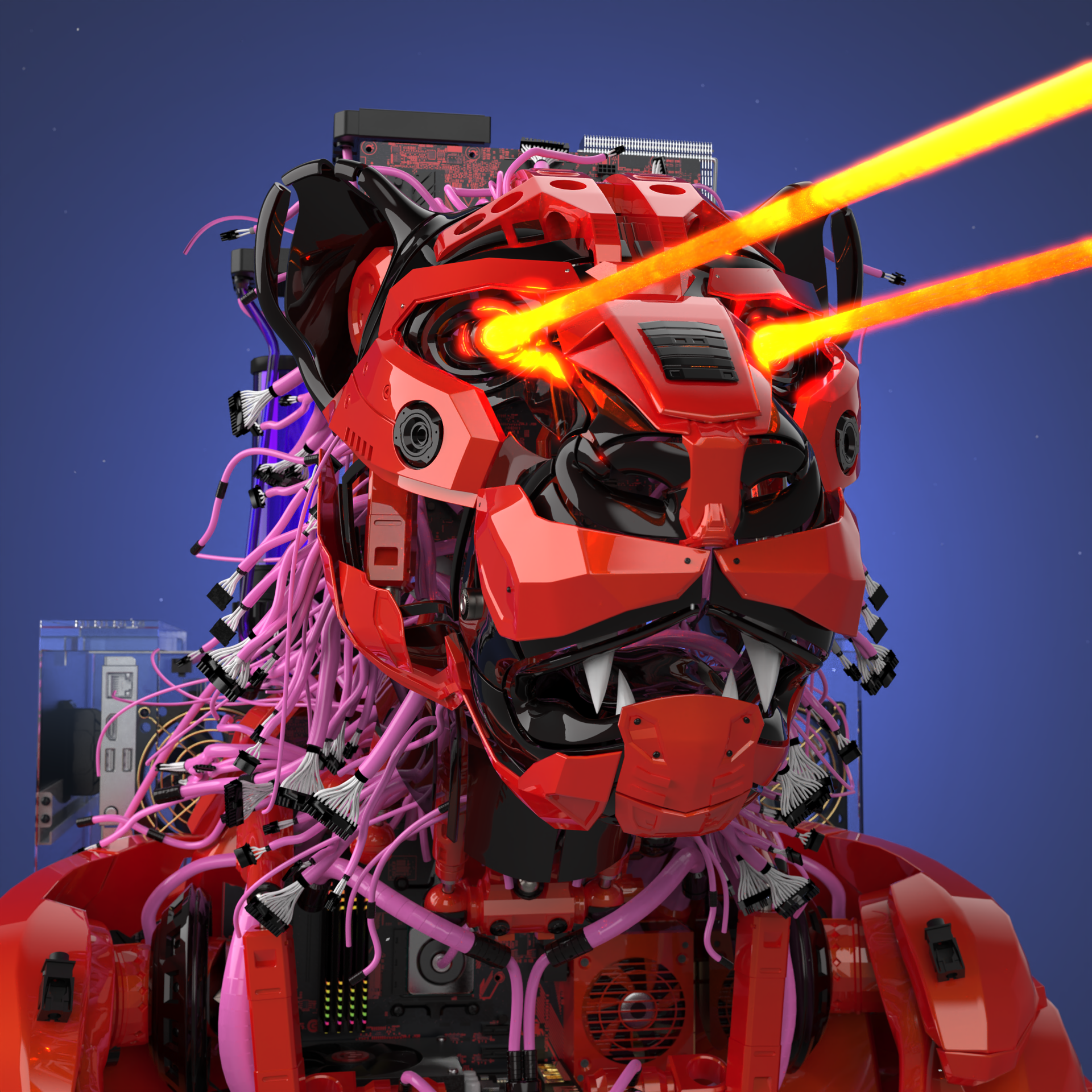Chiptos X Lion Robot Animal Aesthetic Robot PFP Robot Profile Picture ...