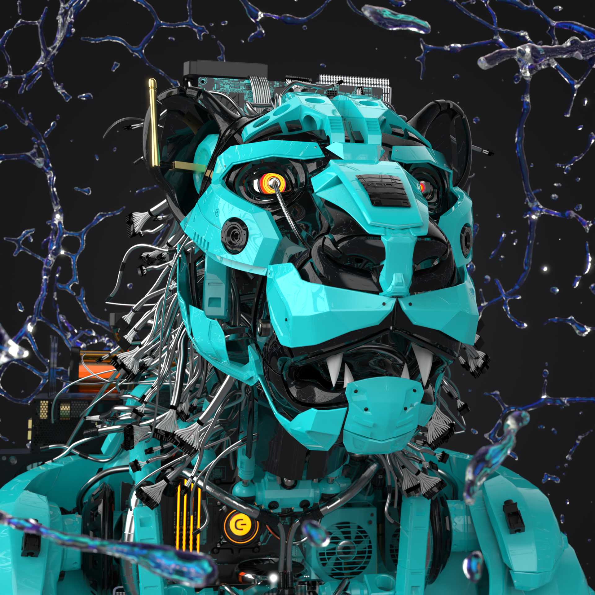 Chiptos X Lion Robot Animal Aesthetic Robot PFP Robot Profile Picture ...