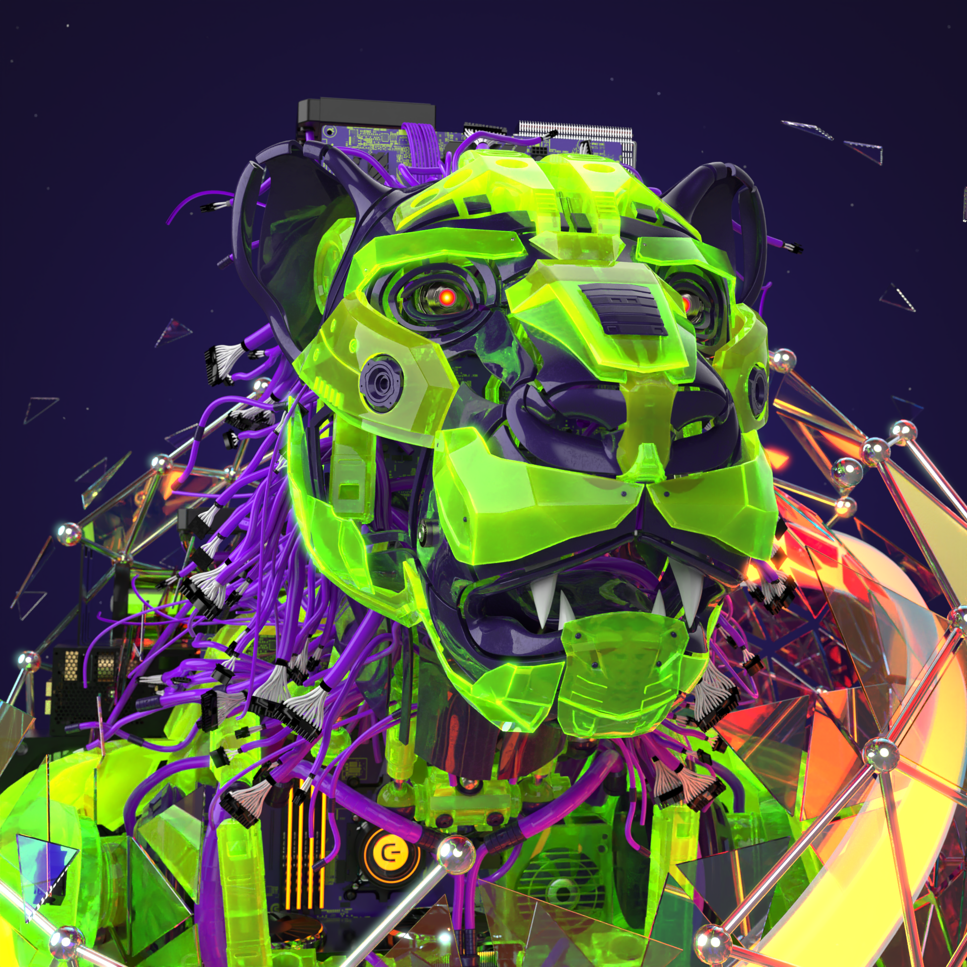 Chiptos X Lion Robot Animal Aesthetic Robot PFP Robot Profile Picture ...