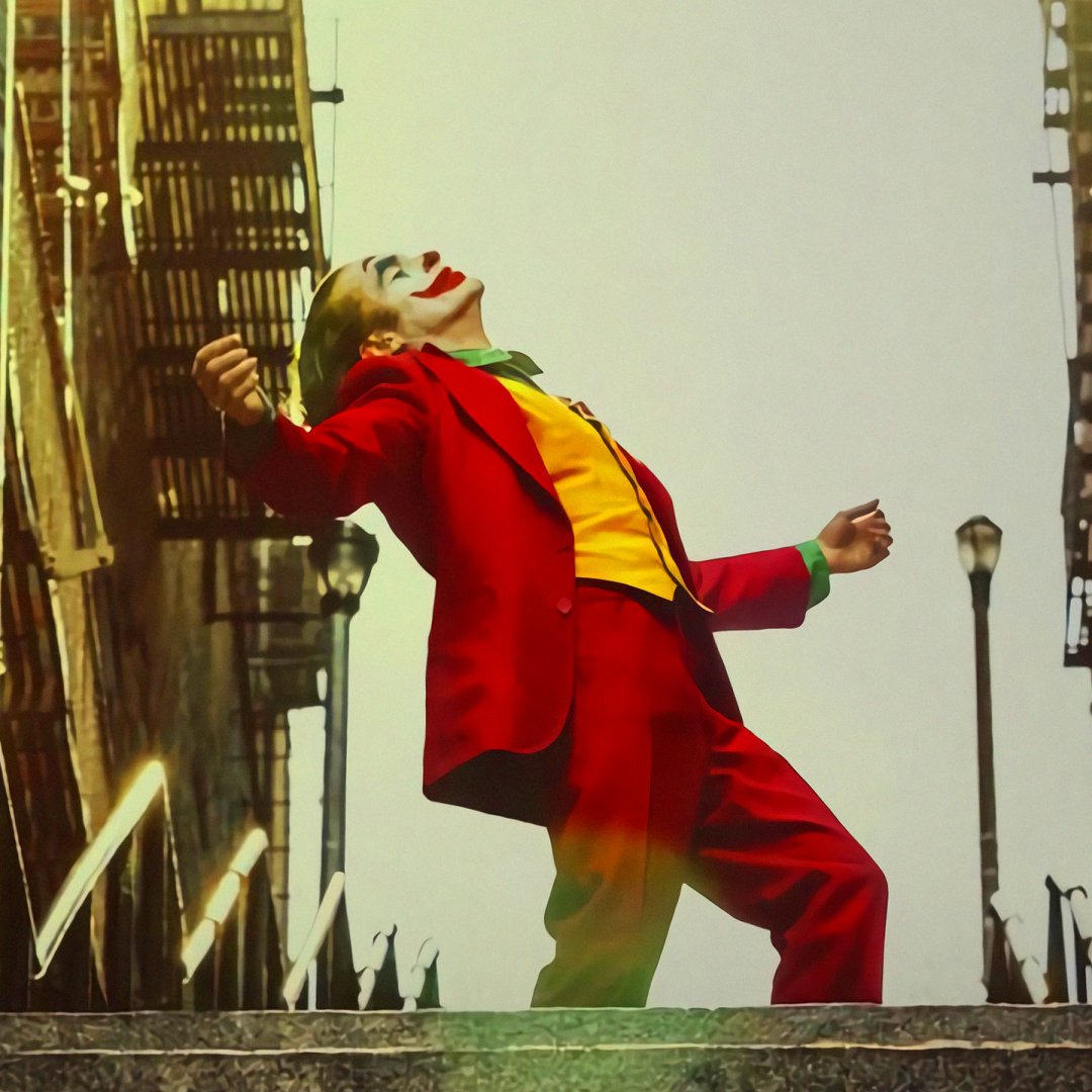 Iconic Joker Pose – Bold Movie Avatar