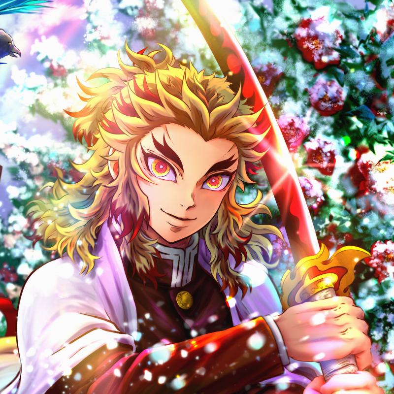 Download Anime Demon Slayer: Kimetsu No Yaiba Kyojuro Rengoku PFP