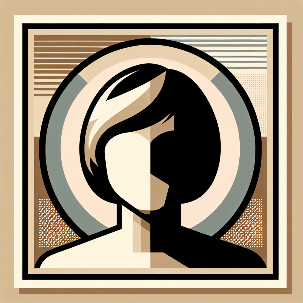 Beige Abstract Avatar Design by QuantumCurator
