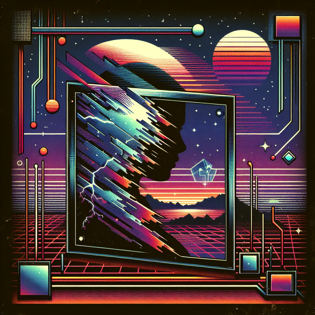 Retro Futuristic Profile Avatar by QuantumCurator