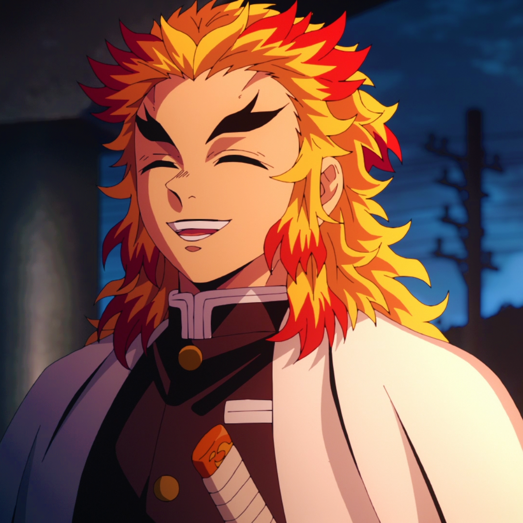 Fiery Smile of Kyojuro Rengoku - Bold Forum Avatar