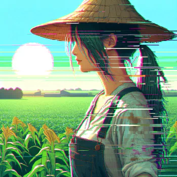 Rustic Farmer Avatar by QuantumCurator