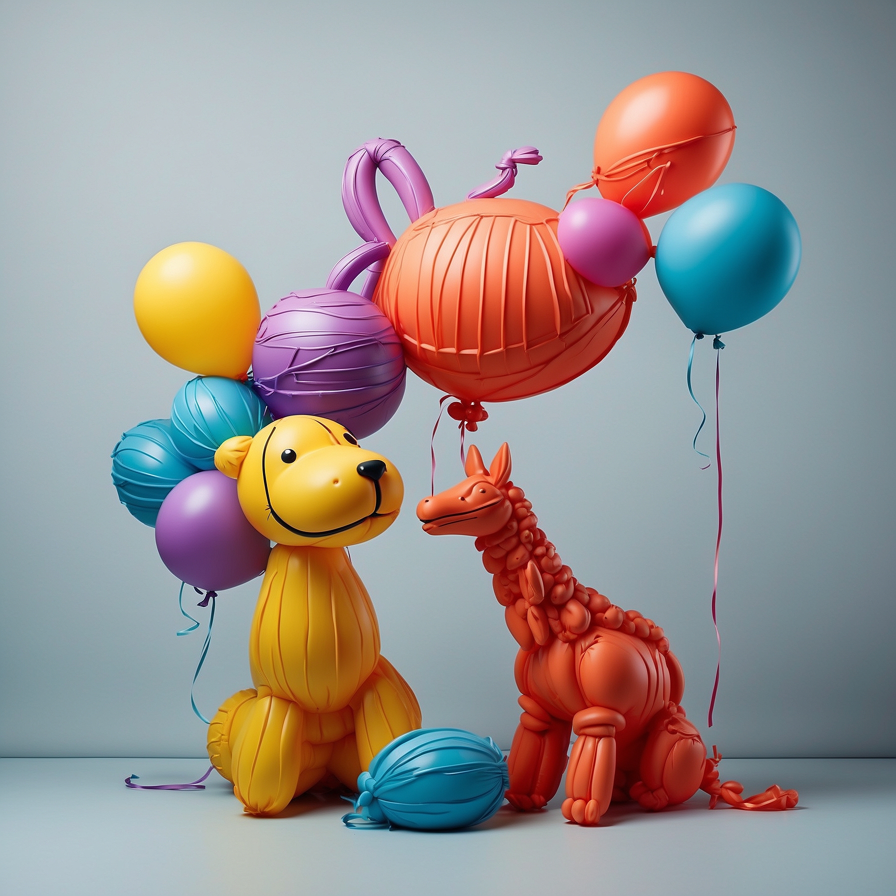 Balloon Zoo Magic - Choose Your Colorful Companion! by QuantumCurator