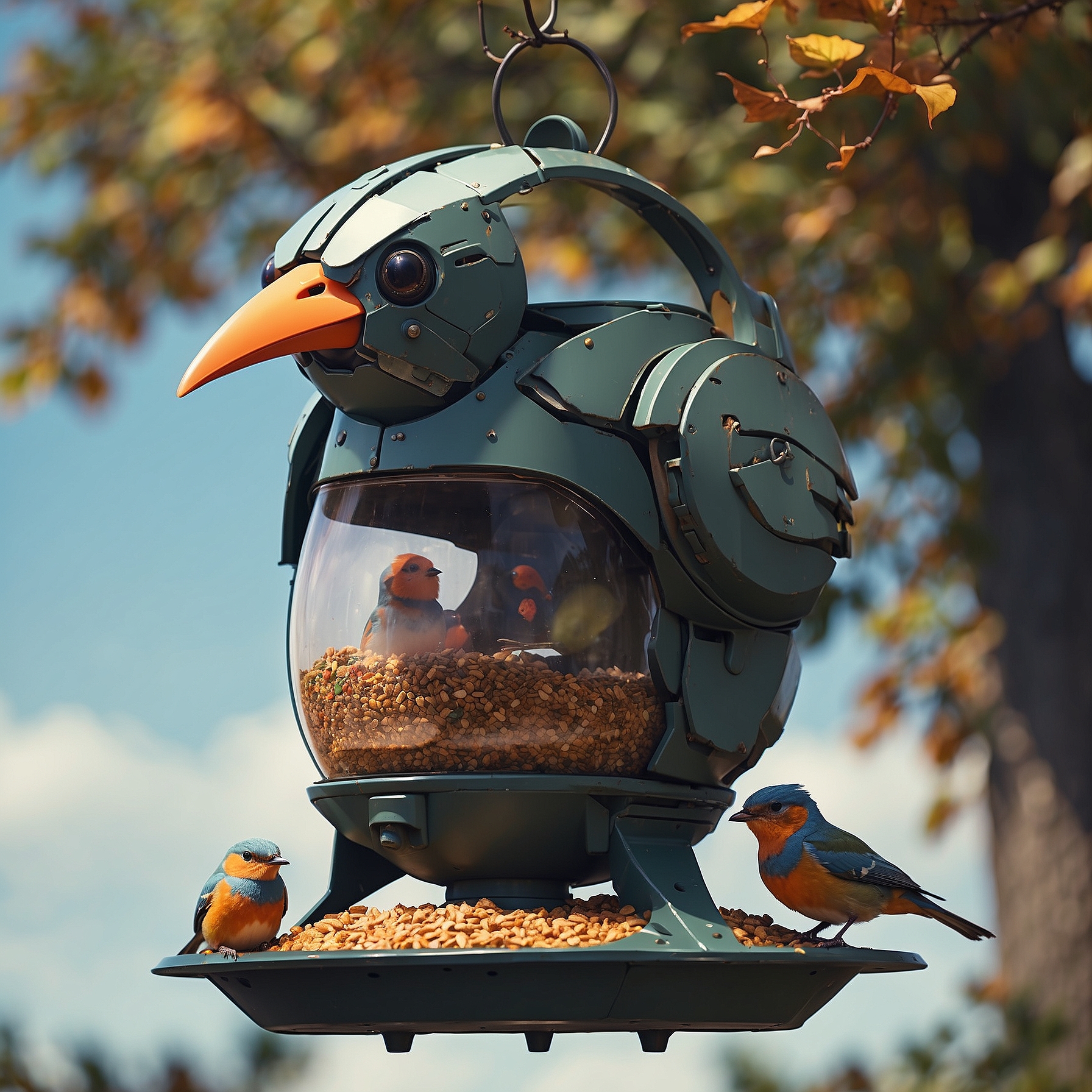 Charming Bird Feeder Avatar by QuantumCurator