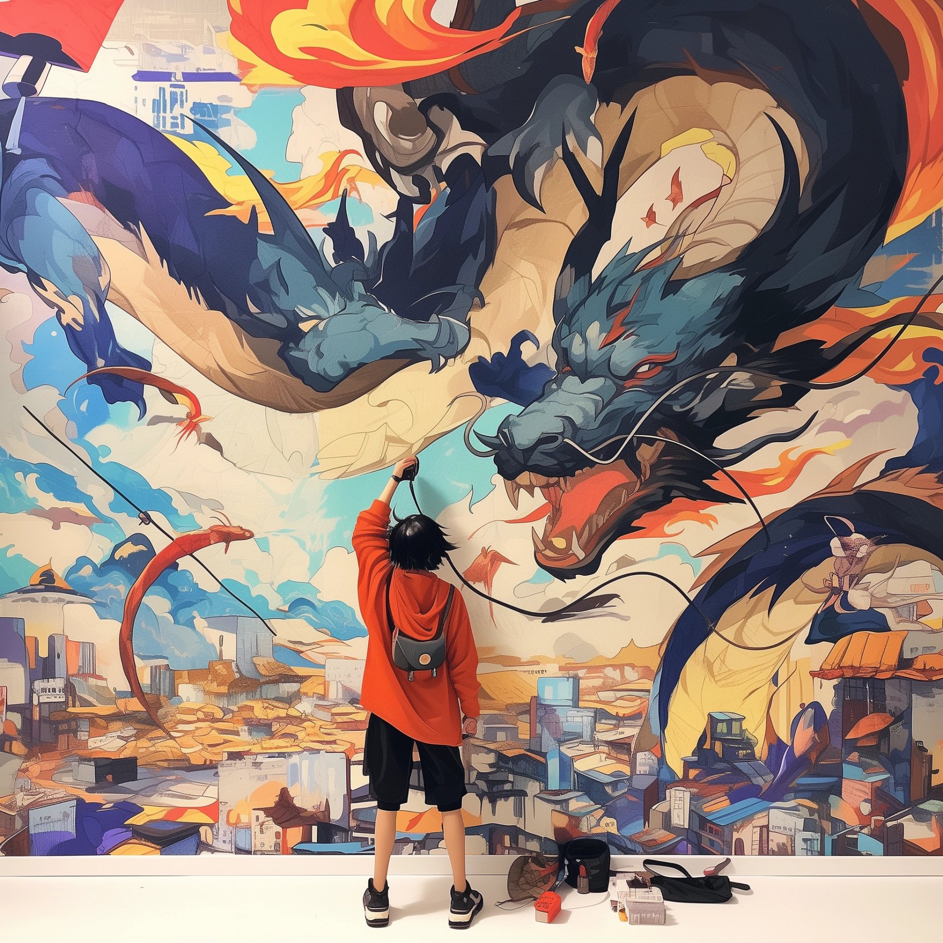 Dynamic Dragon Mural Avatar by CelestialCanvas