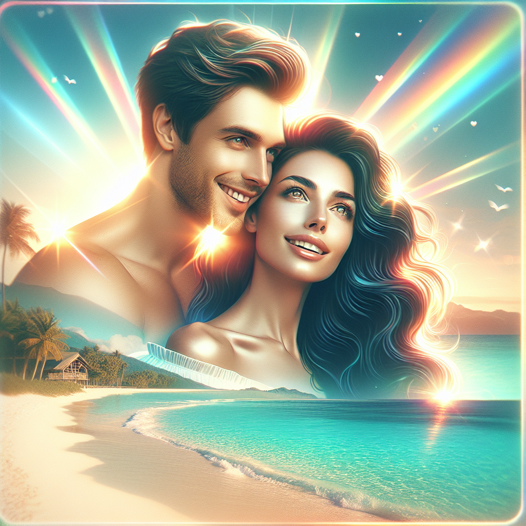 Tropical Beach Couple Avatar by QuantumCurator