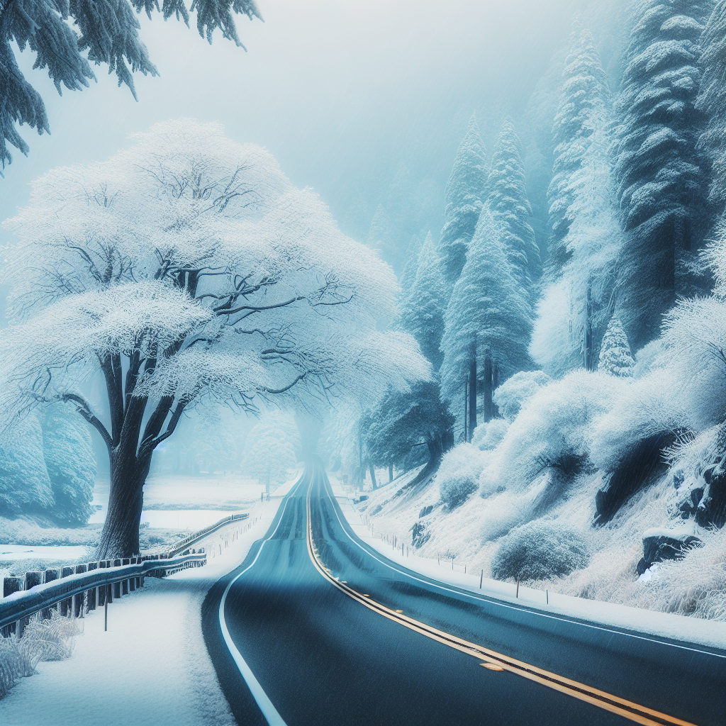 Winter Wonderland Road Avatar by QuantumCurator