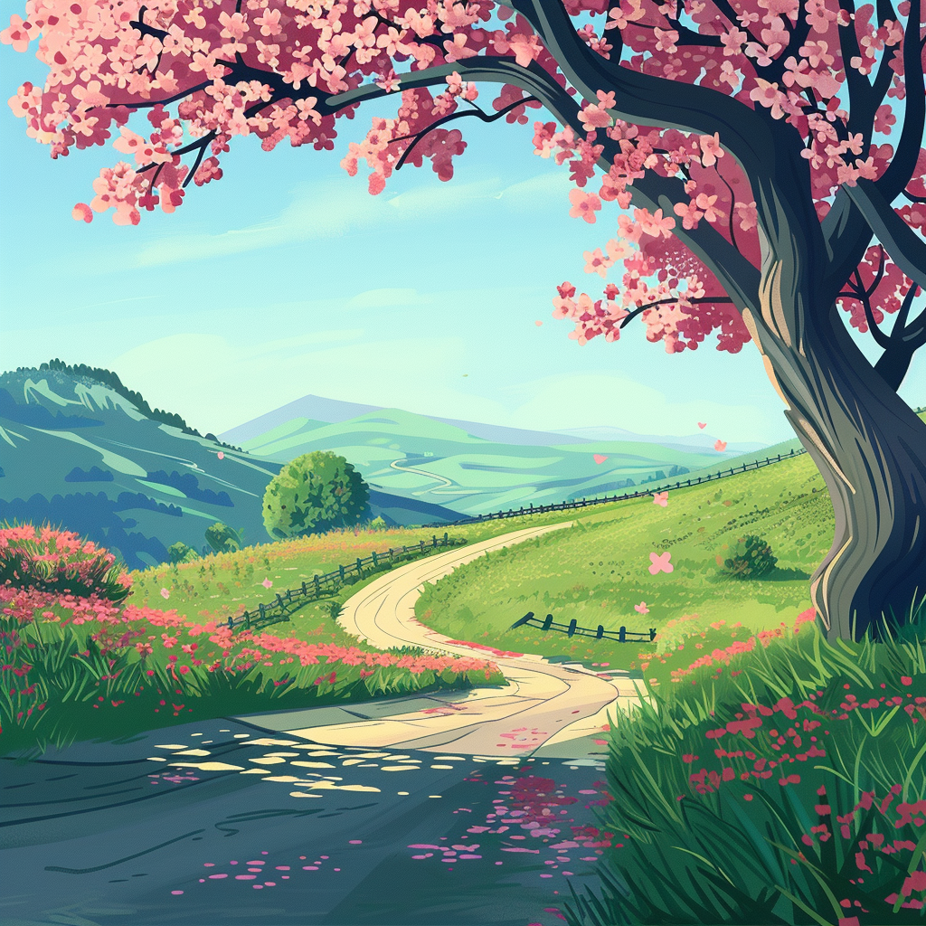 Spring Blossom Avatar - Refreshing Nature Scene by BlueTechWizard