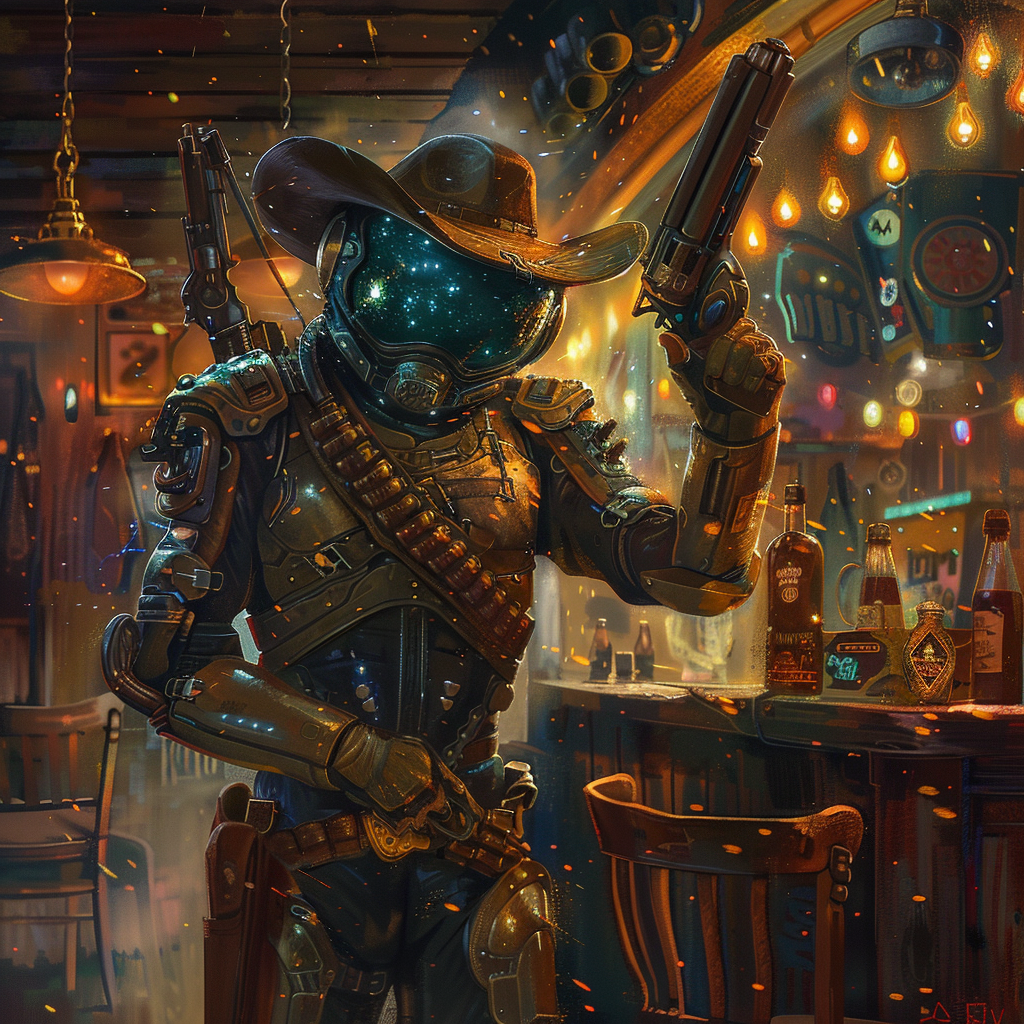 Intergalactic Sheriff Avatar at Space Saloon by RyMishRy