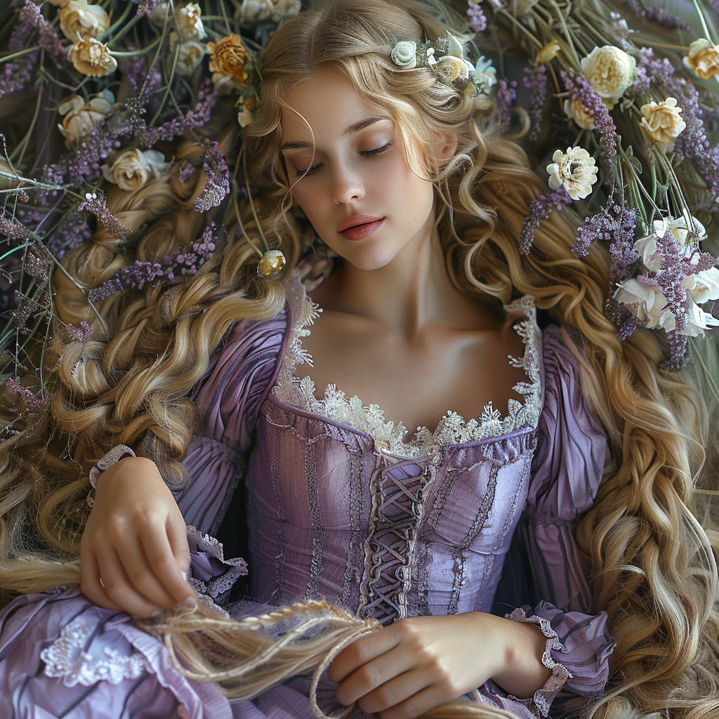 Enchanting Purple Gown Avatar by CelestialCanvas