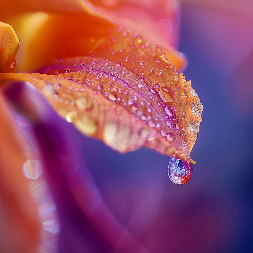 Dewdrop Delicacy Embrace a refreshing touch for your profile—choose this dew-kissed petal! by ...