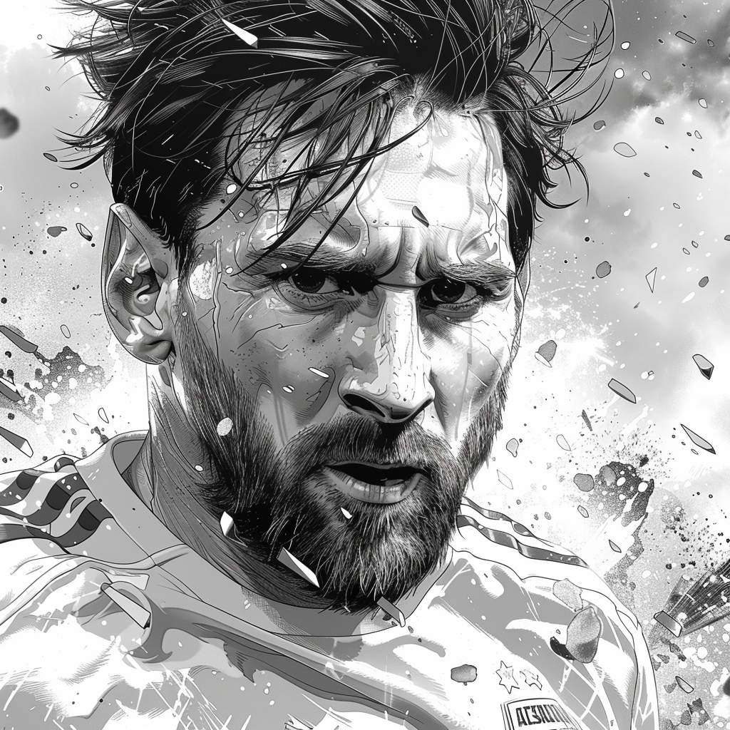 Dynamic Soccer Star Avatar Illustration by CelestialCanvas