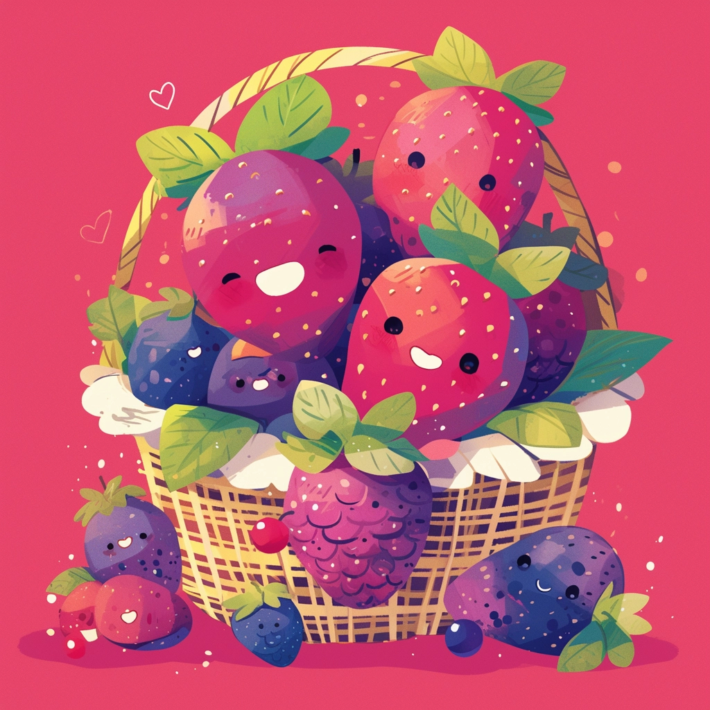 Cute Berry Basket Avatar by CelestialCanvas