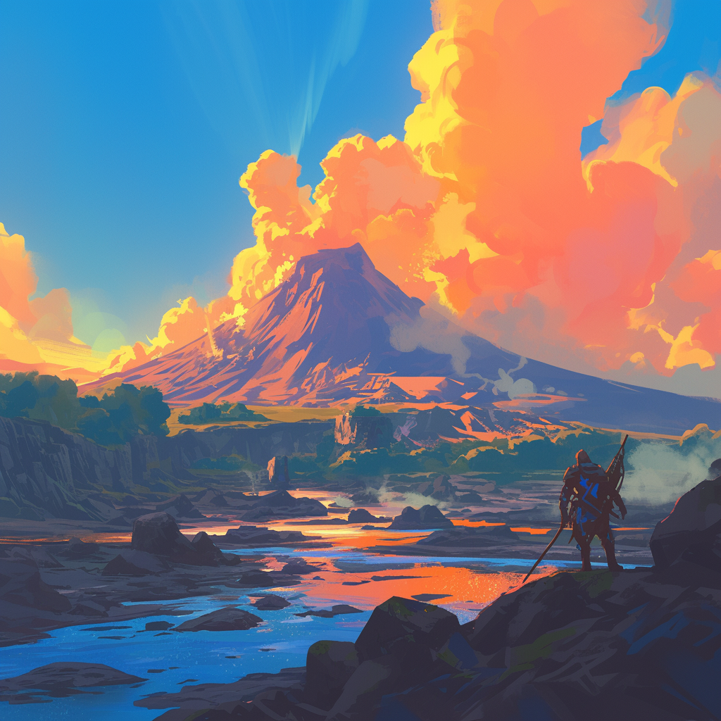 Majestic Volcano Adventure Avatar by CelestialCanvas