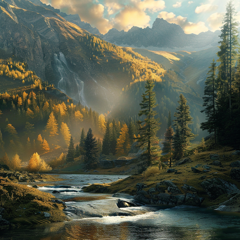 Mountain Lake Avatar Landscape by patrika