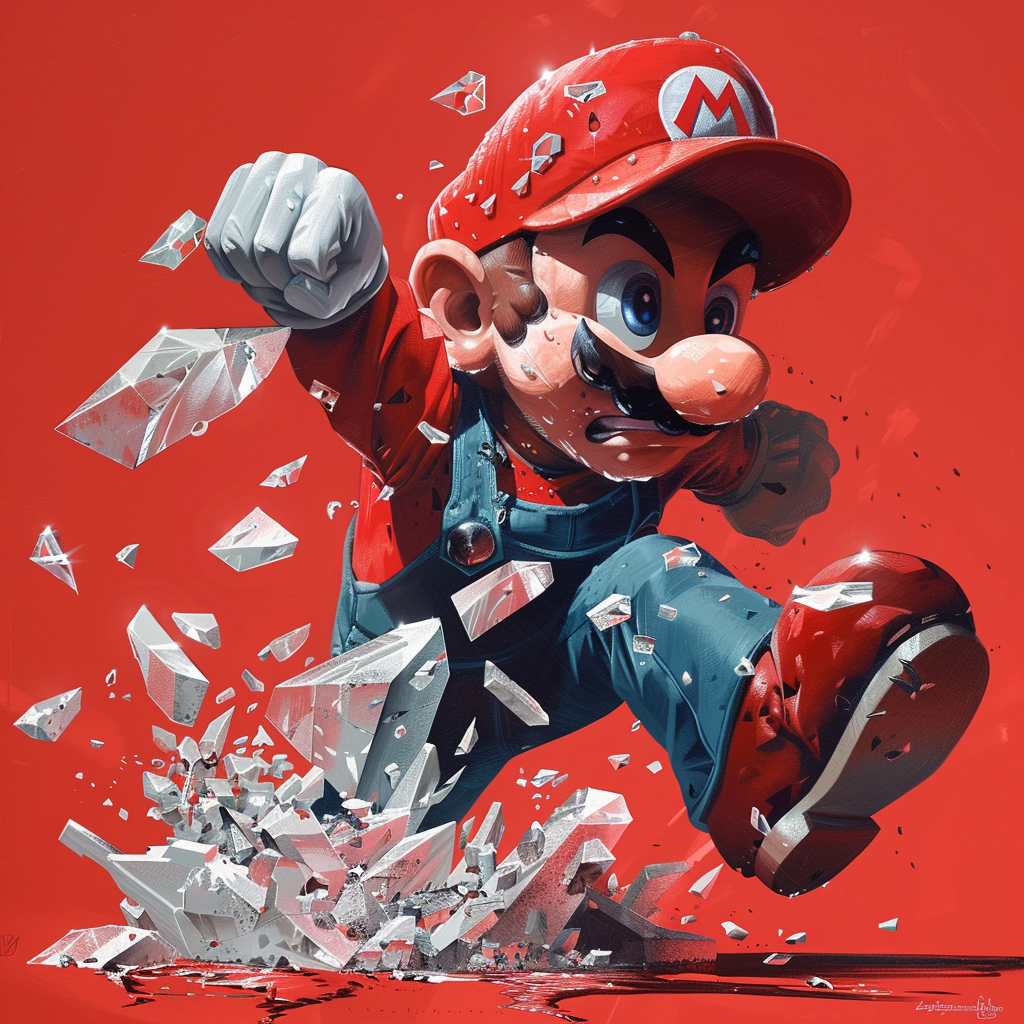 Dynamic Mario Avatar - Action Packed PFP by robokoboto