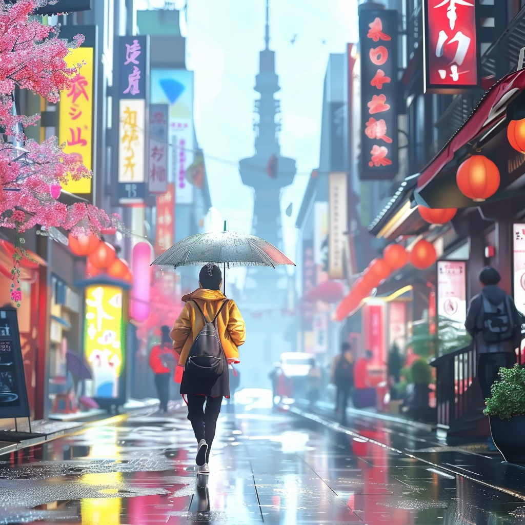 Rainy Tokyo Stroll Avatar by patrika