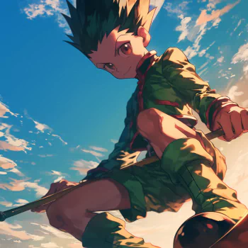 Gon Freecss Avatar – Energetic Hunter x Hunter Profile PFP