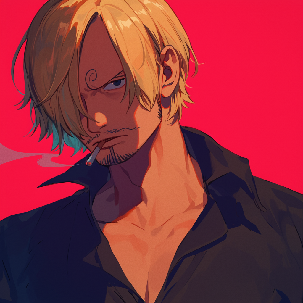 Sanji Smoking Avatar - One Piece Forum Profile Picture