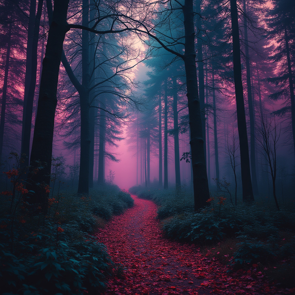 Enigmatic Pathways: A Spooky Forest Avatar by QuantumCurator