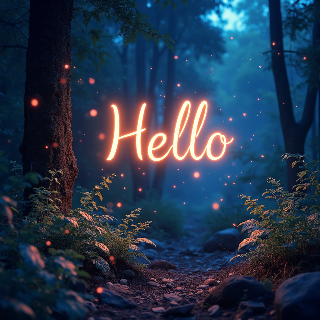 Enchanted Hello: Your Perfect Forum Avatar Profile Photo by QuantumCurator