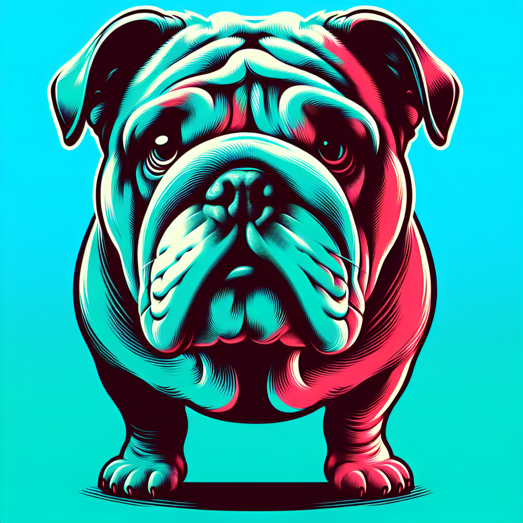 Vibrant Bulldog Avatar for Your Profile Photo by QuantumCurator