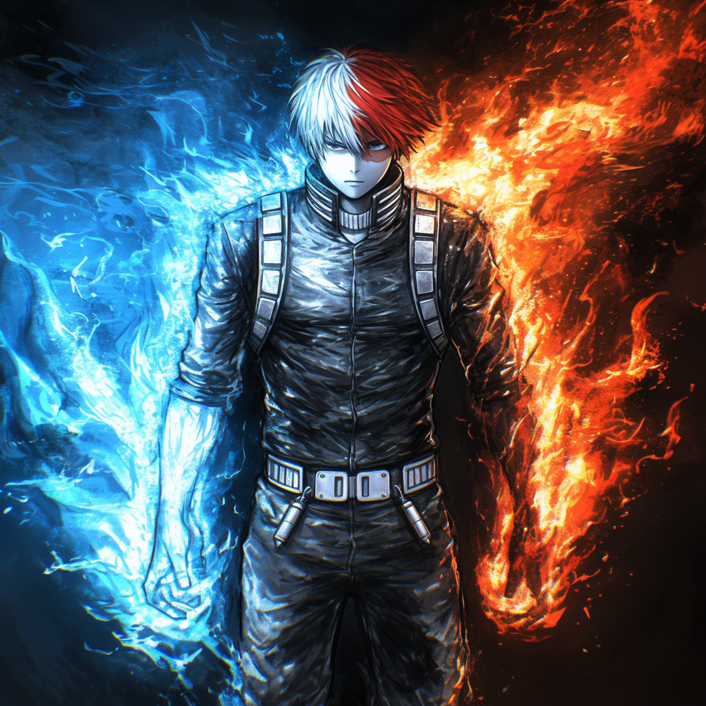 Shoto Todoroki: Fire and Ice Avatar by patrika