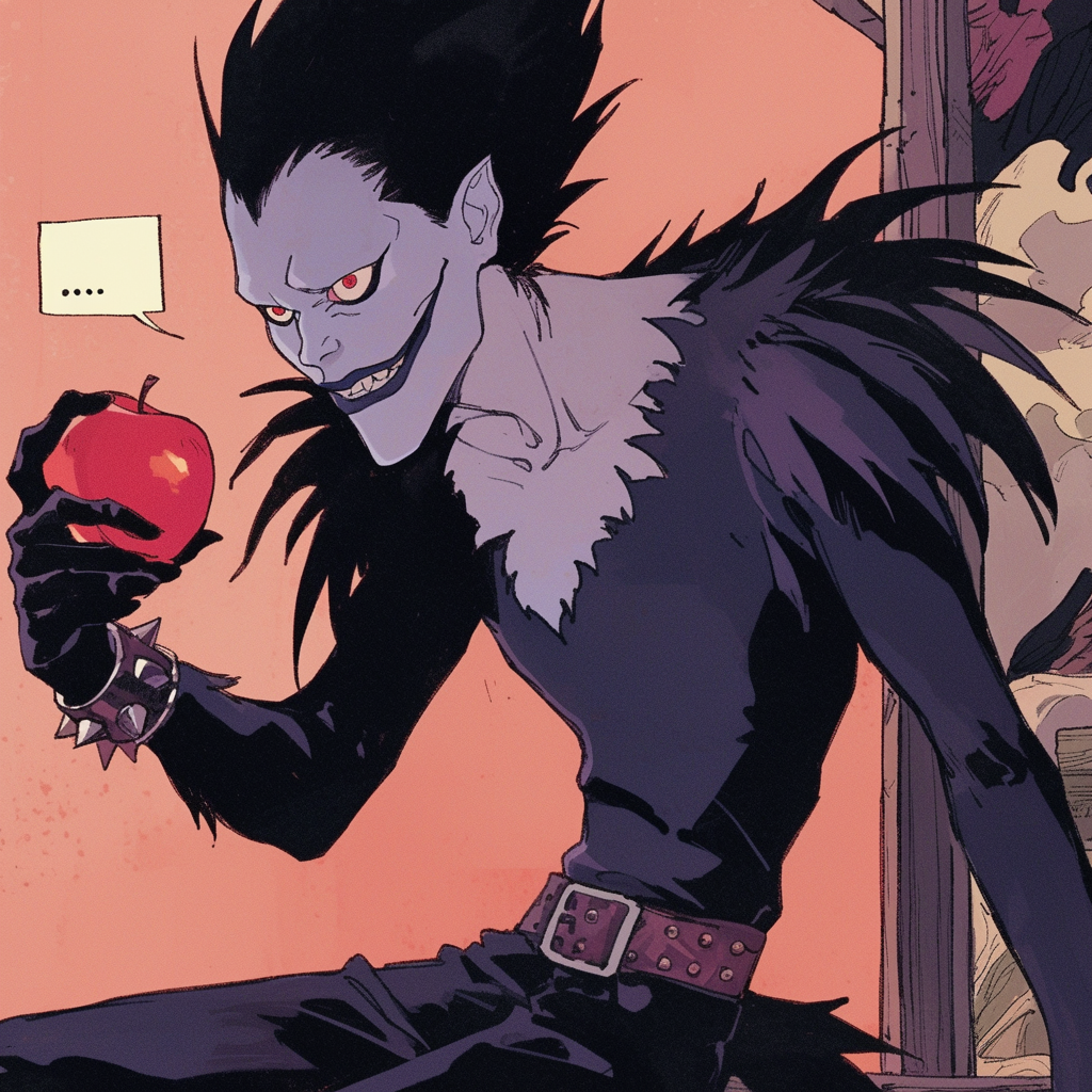 Ryuk's Apple: A Dark Anime Avatar by patrika