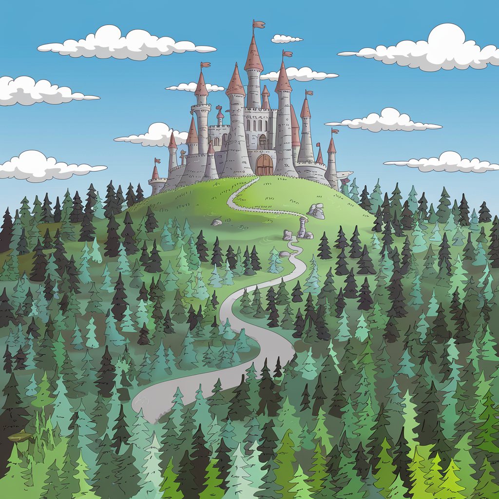 Whimsical Castle: A Fantasy Landscape Avatar by QuantumCurator