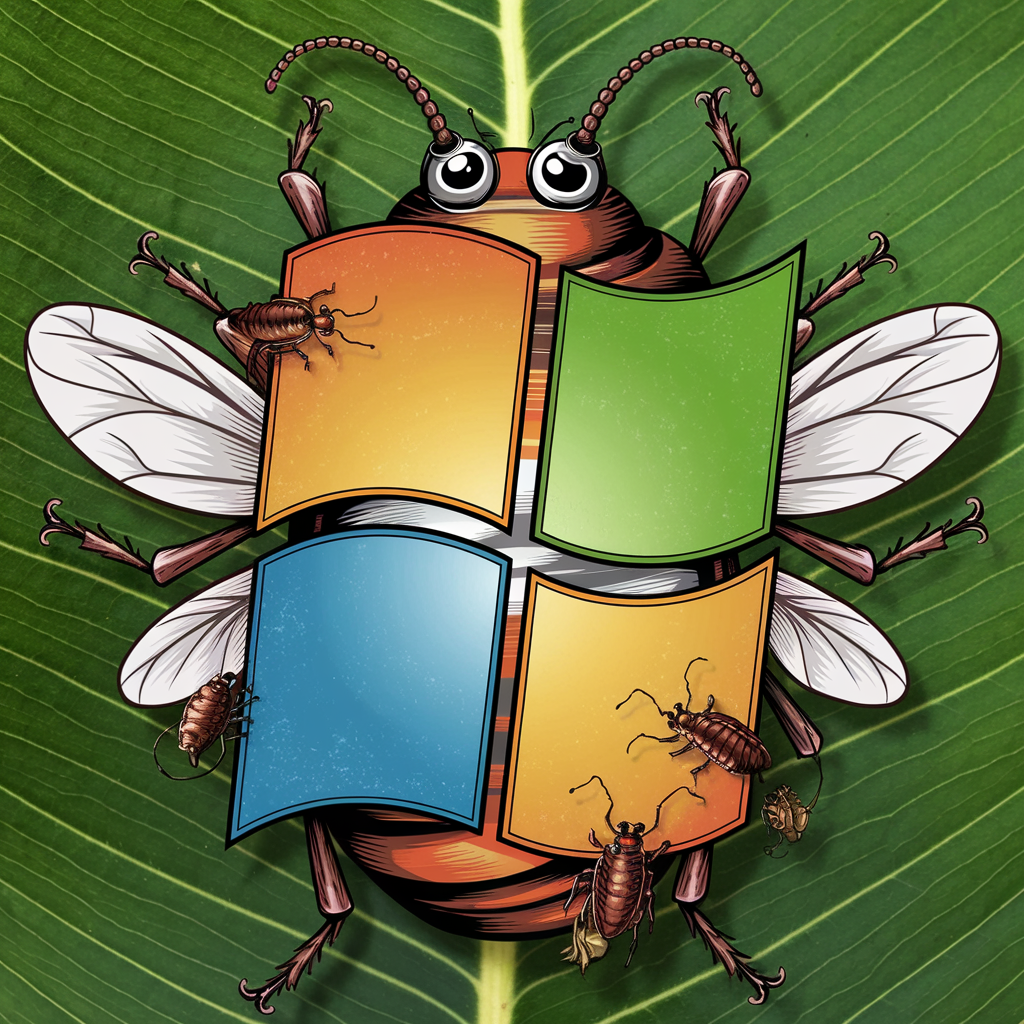Microsoft Bug: A Quirky Forum Avatar by QuantumCurator