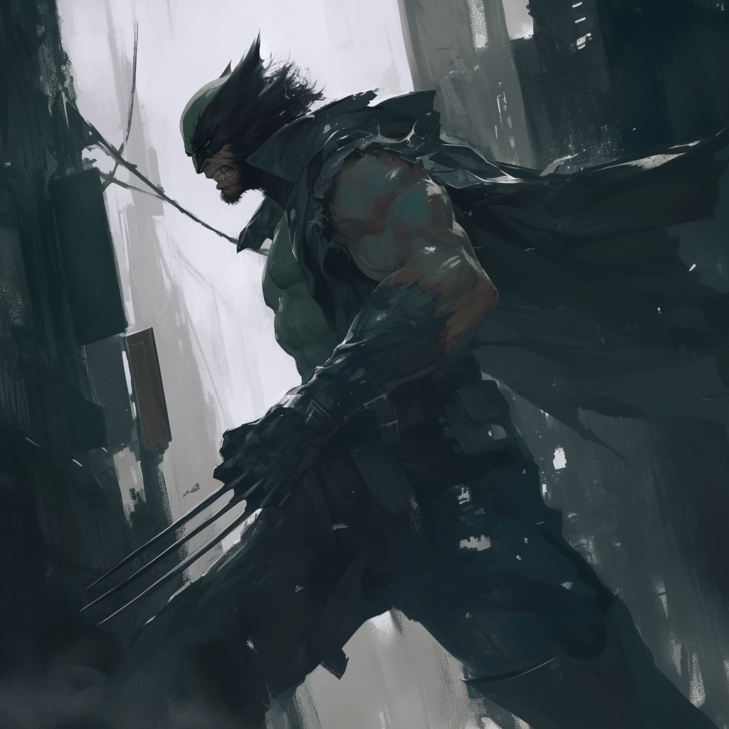 Dark Wolverine in anime style by patrika