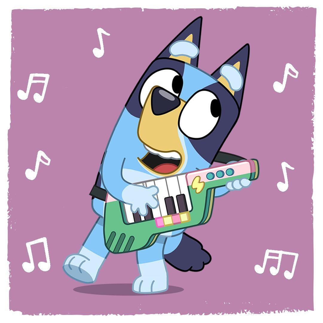 Bluey Inspired Profile Photo: Musical Adventures
