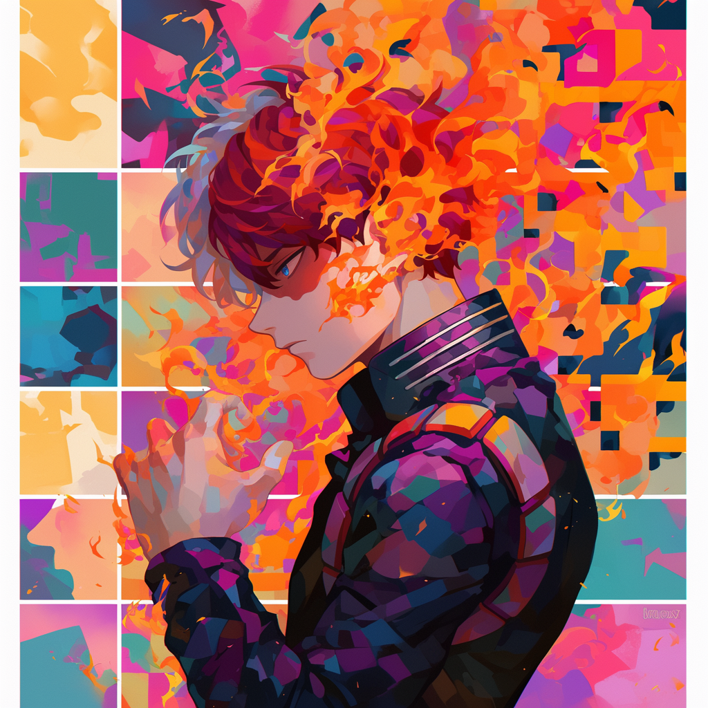 Shoto Todoroki: Fiery Avatar from My Hero Academia by patrika